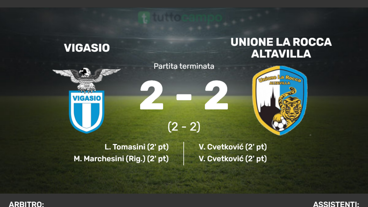 Unione La Rocca Altavilla, punto d'oro a Vigasio....la videosintesi con ...