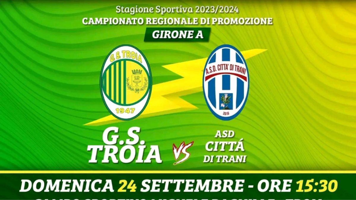 Calcio Promozione puglia: Il duello atteso tra G.S. Troia e Città di ...