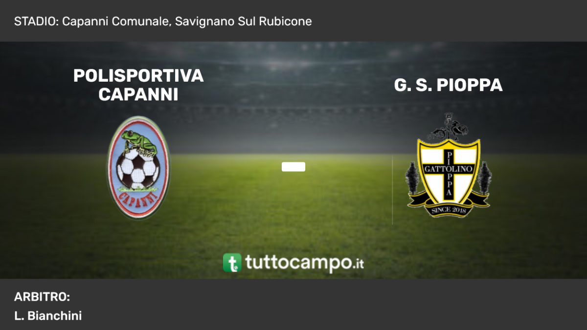 Polisportiva Capanni vs G. S. Pioppa, il tabellino - Emilia-Romagna ...