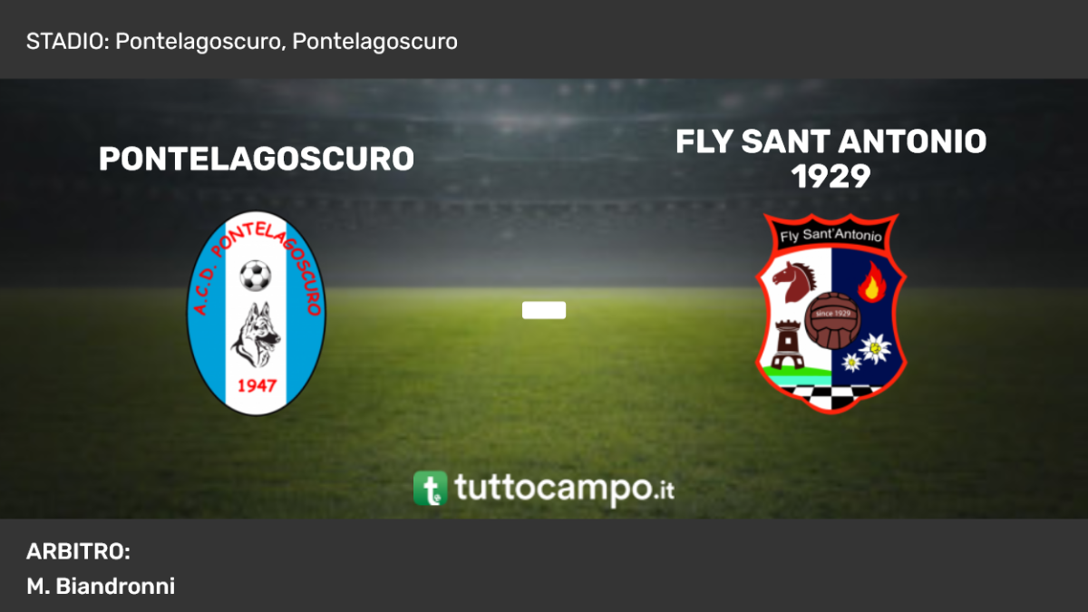 Pontelagoscuro vs Fly Sant Antonio 1929, il tabellino - Emilia-Romagna