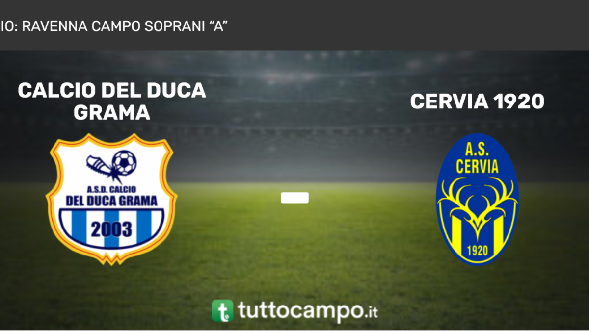 Coppa - Calcio Del Duca Grama vs Cervia, il tabellino - Tuttocampo.it