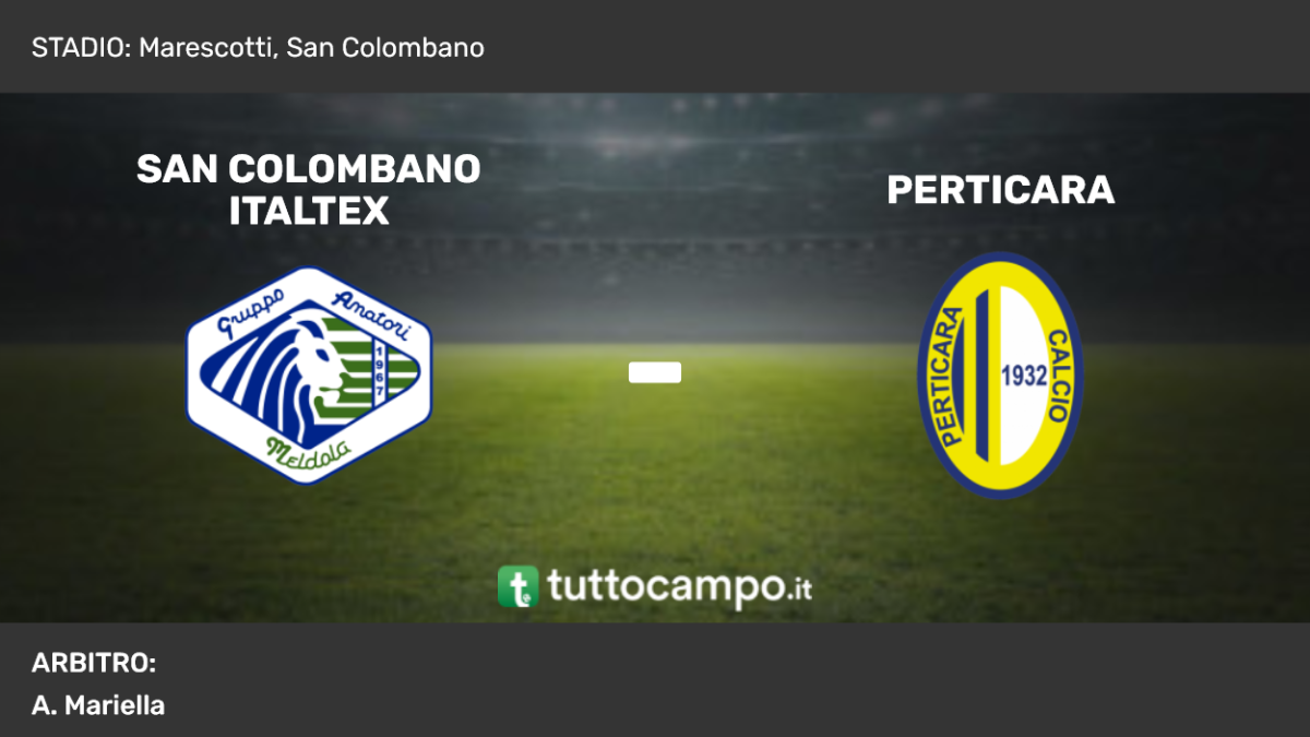 San Colombano Italtex vs Perticara, il tabellino - Emilia-Romagna ...