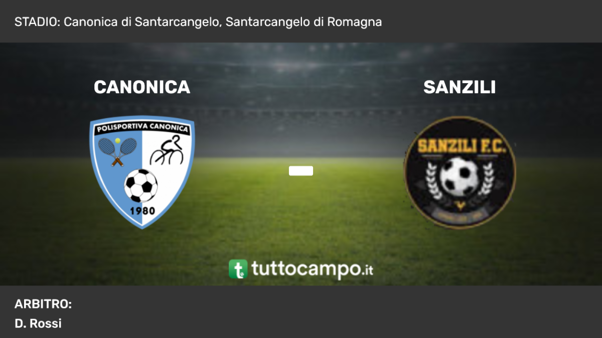 Canonica vs Sanzili, il tabellino - Emilia-Romagna - Forlì Cesena