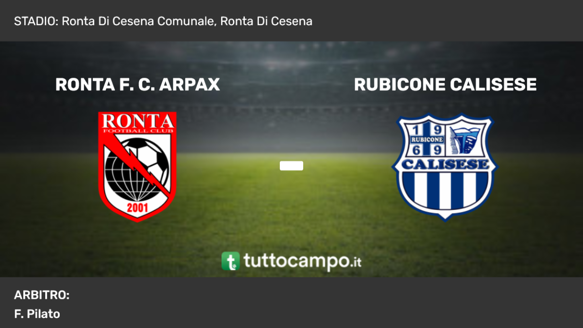 Ronta F. C. Arpax vs Rubicone Calisese - Emilia-Romagna - Forlì Cesena