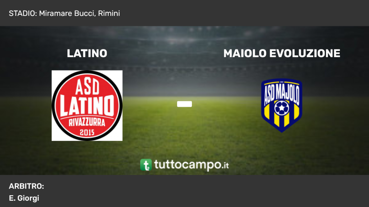 Latino vs Maiolo Evoluzione, il tabellino - Emilia-Romagna - Rimini