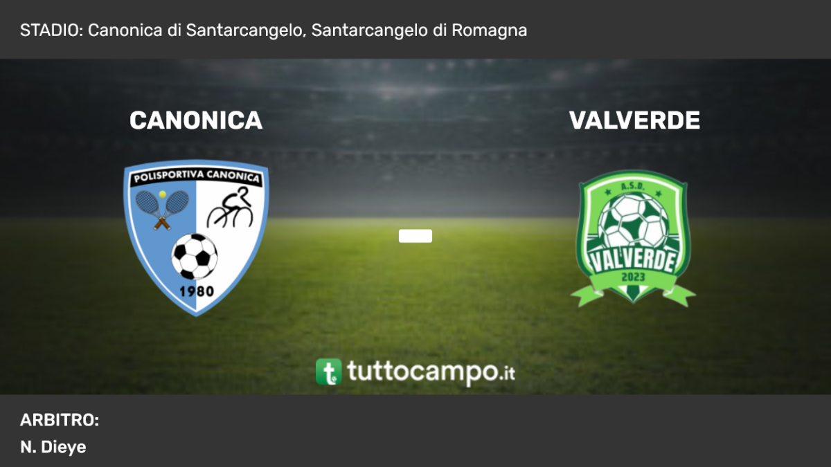 Canonica vs Valverde, il tabellino - Emilia-Romagna - Forlì Cesena