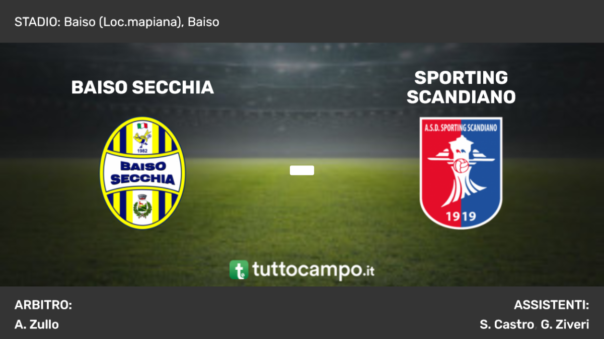 Baiso Secchia vs Sporting Scandiano, cronaca e tabellino - Emilia-Romagna