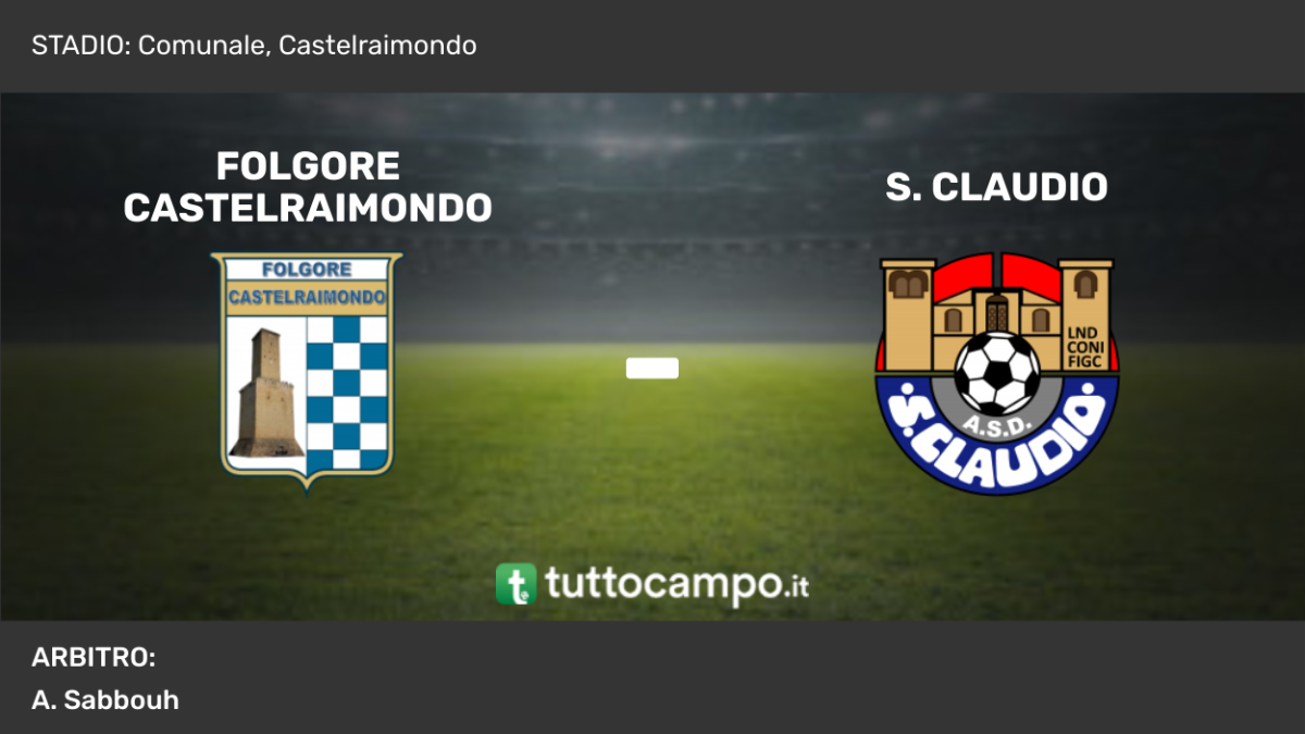 PRIMA C. La Folgore Castelraimondo passa di misura col San Claudio - Marche
