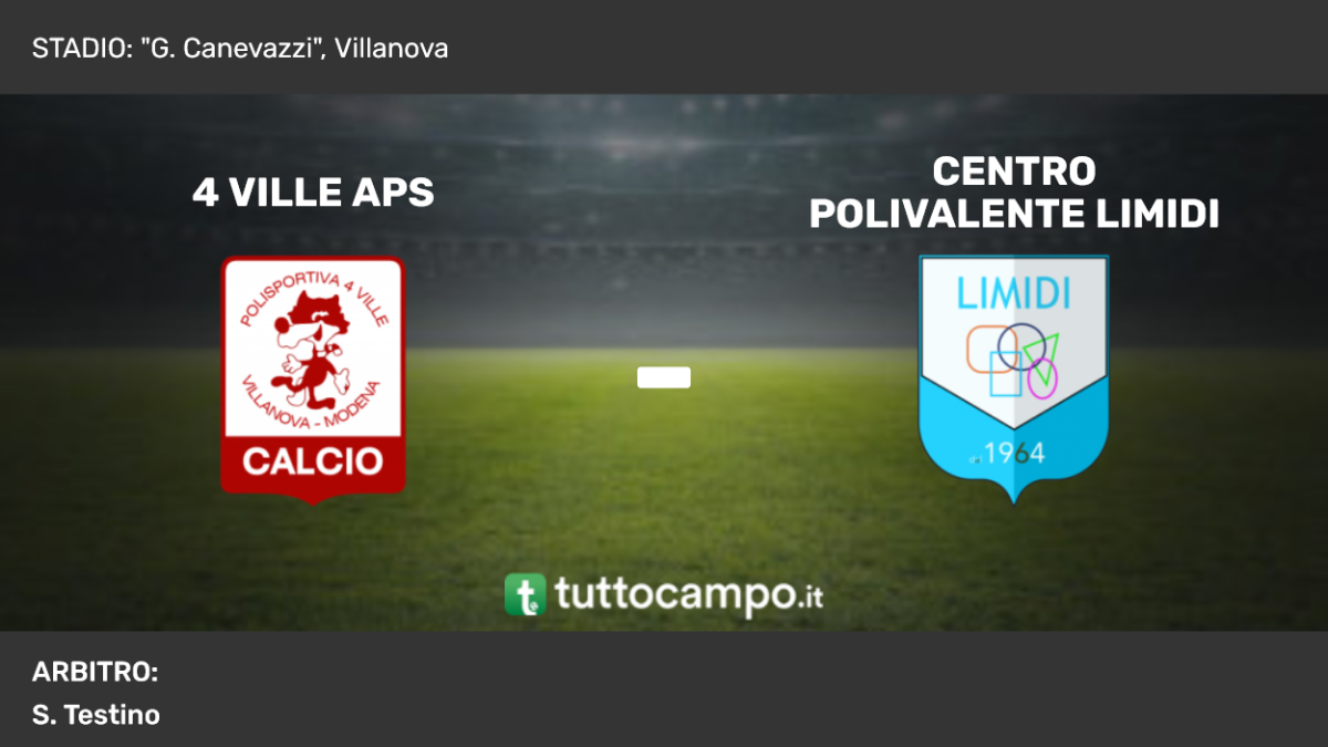 4 Ville APS vs Centro Polivalente Limidi, il tabellino - Emilia-Romagna ...
