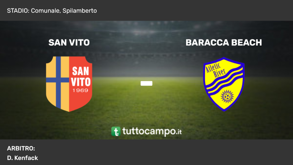 San Vito vs Baracca Beach, cronaca e tabellino - Emilia-Romagna - Modena