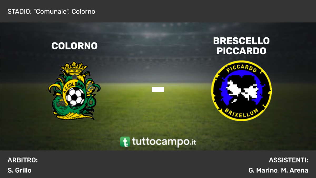 Colorno vs Brescello Piccardo, il tabellino - Emilia-Romagna
