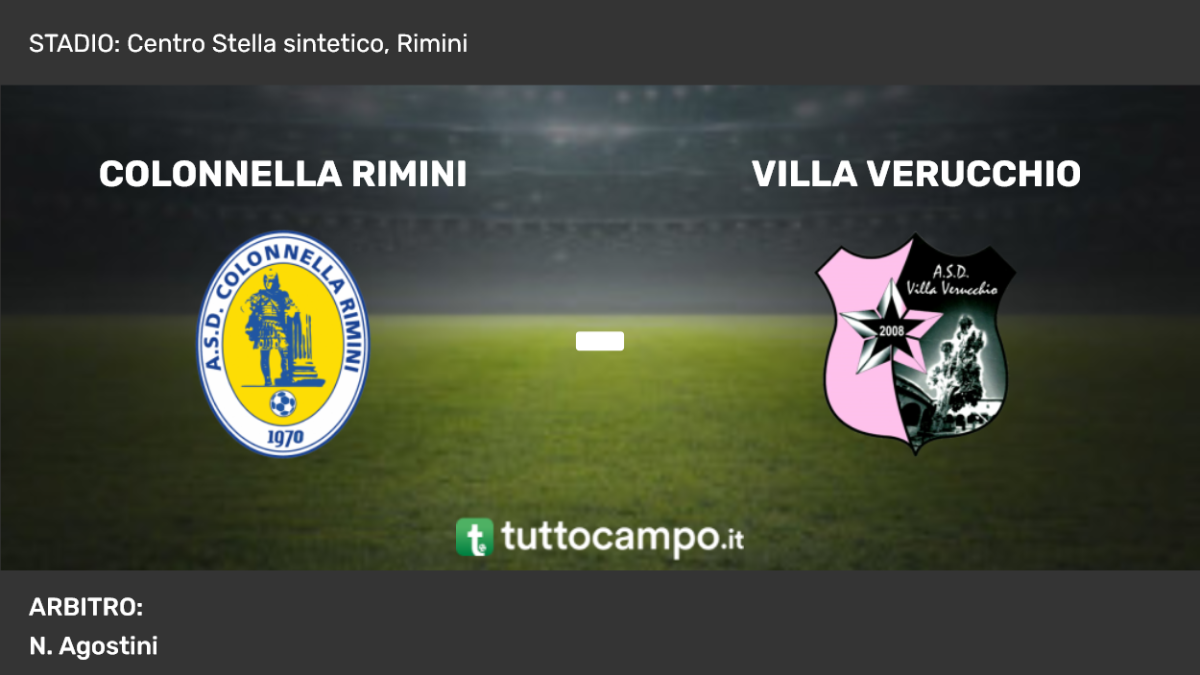 Colonnella Rimini vs Villa Verucchio, cronaca e tabellino - Emilia ...
