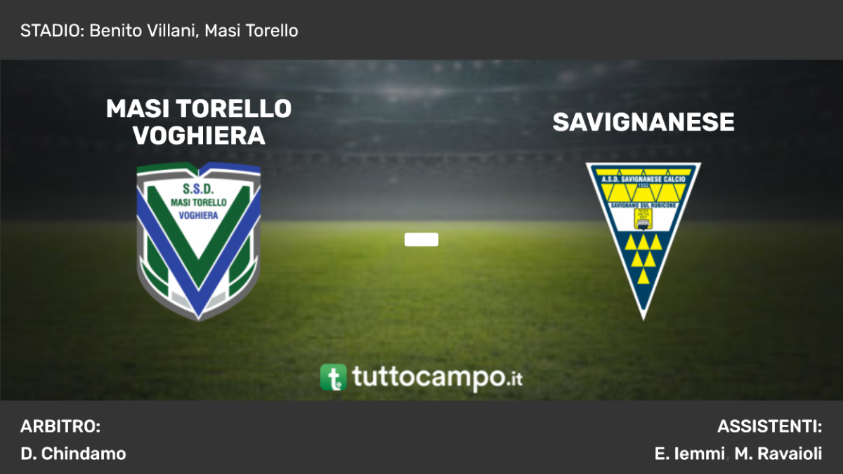 Masi Torello Voghiera vs Savignanese, il tabellino - Emilia-Romagna