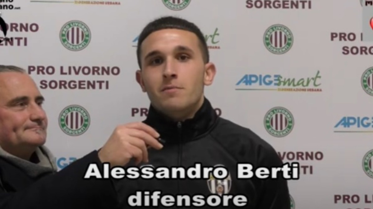 Eccellenza A. Massese, al microfono Alessandro Berti, difensore goleador all'ultimo minuto - Toscana