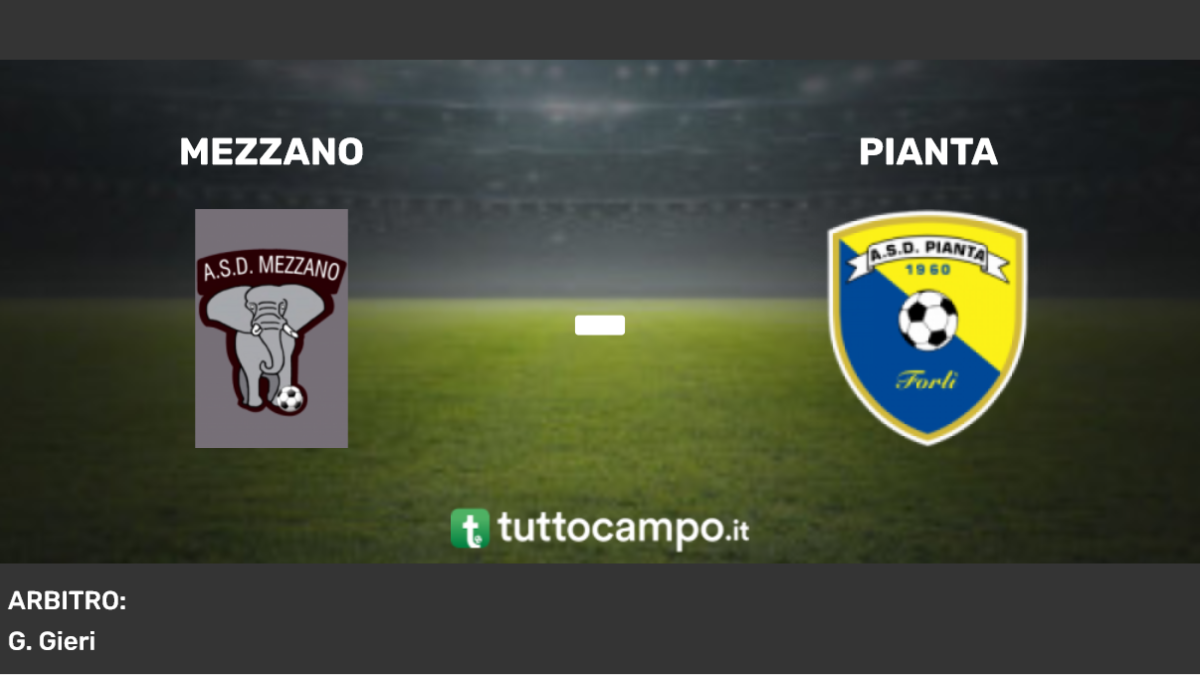 Allievi U17 - Mezzano vs Pianta, il tabellino - Tuttocampo.it