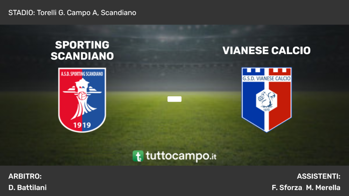 Sporting Scandiano vs Vianese Calcio, cronaca e tabellino - Emilia-Romagna