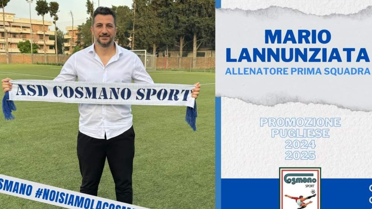 Cosmano Sport: Svelato lo staff tecnico per la stagione 2024/2025 - Puglia