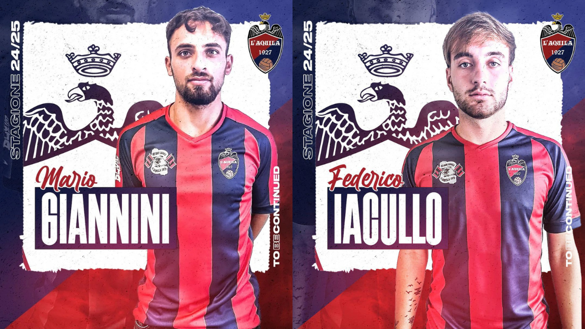 L'Aquila 1927, piazzati anche i colpi Iacullo e Giannini