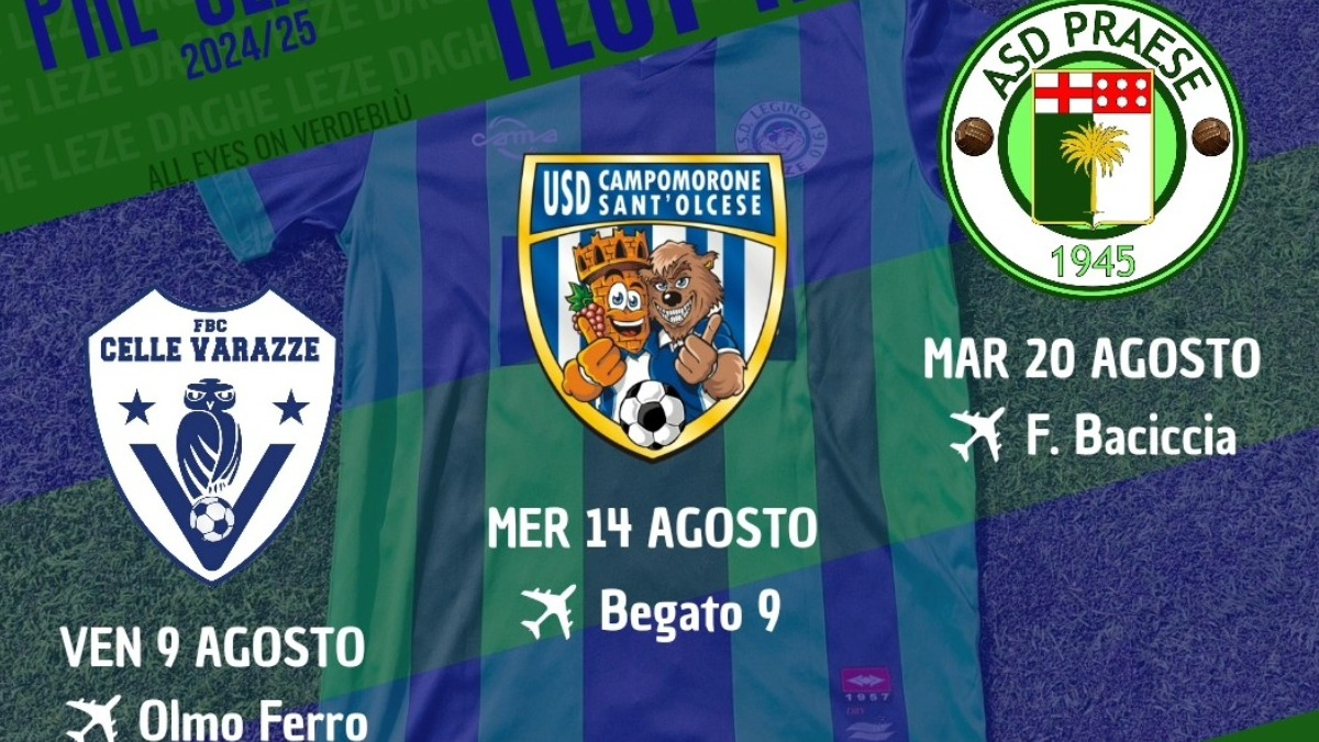 Promozione. Il Legino rende noto il programma amichevoli: tre test da ...