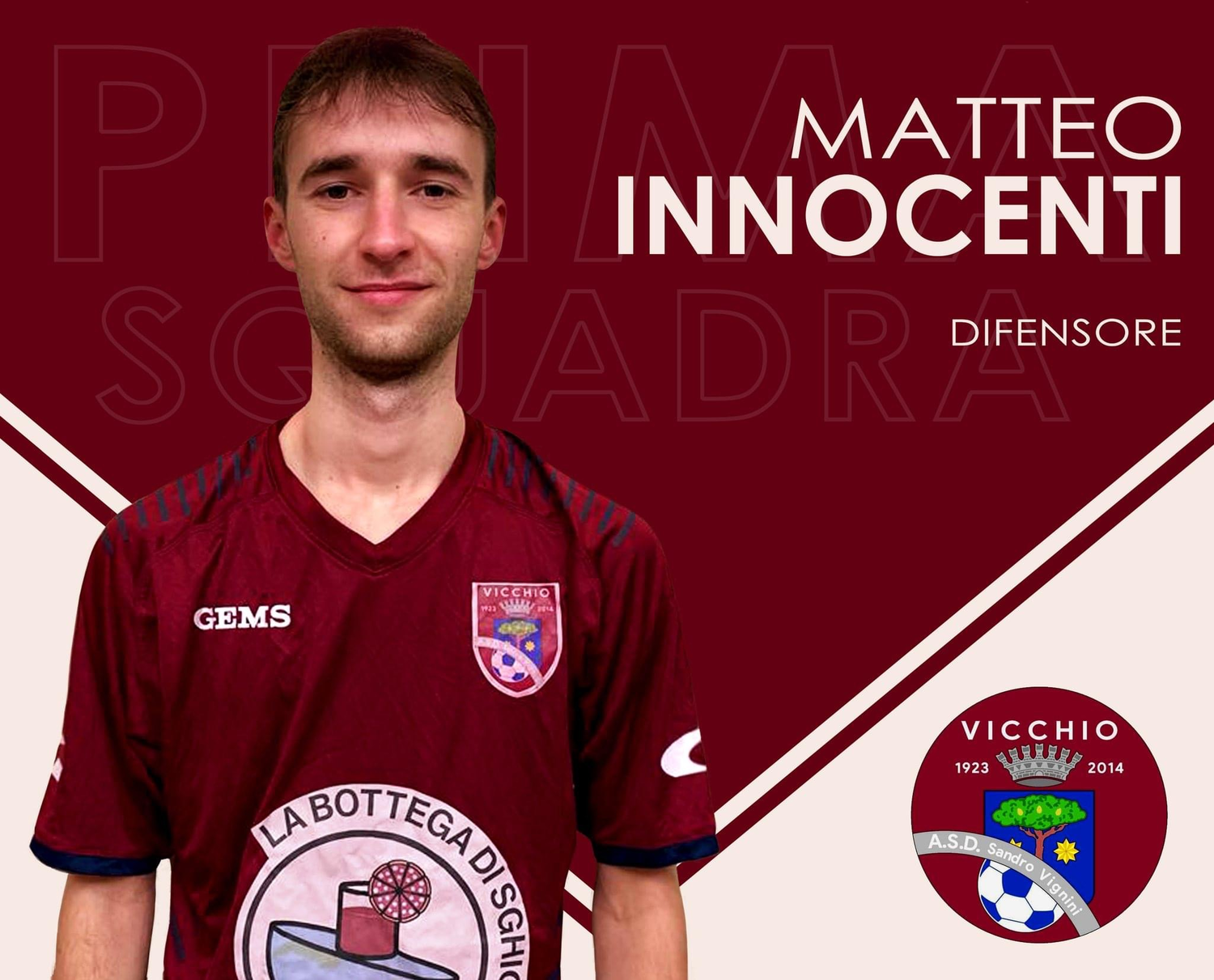 Scheda Giocatore G8897651 - SV Vicchio - Seconda Categoria Coppa ...